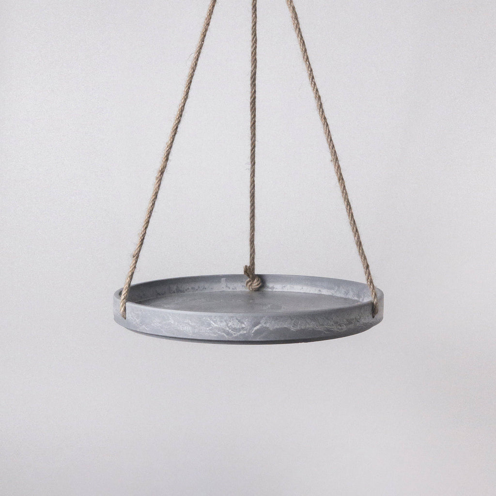 10" Signature Stone Hanging Tray: Gray Stone – Mtl Flower Co.