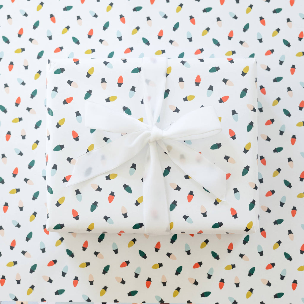Holiday Lights Wrapping Paper Continuous Roll – Mtl Flower Co.